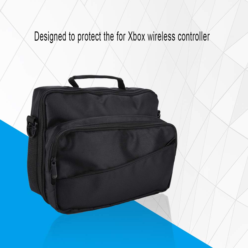 Game Traveling Bag, Oxford Cloth Console Storage Bag, Portable Console Accessories Pouch Carrying Travel Game Bag Host Bag with Hand Strap, for Console, Charging Cable, HDMI Cable