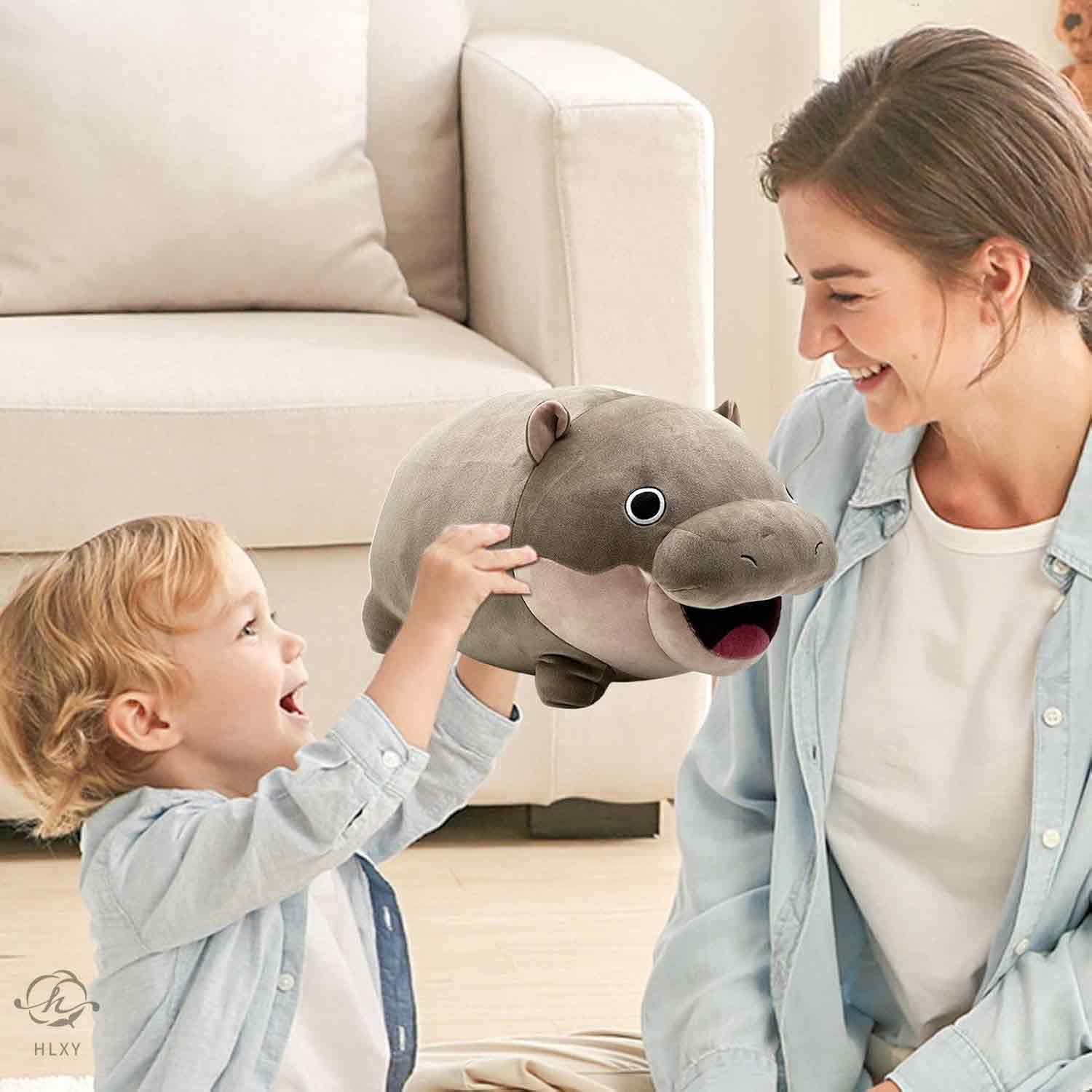 Moo Deng Plush Hippo Plush: Moo Deng Hippo Plush Hippo Stuffed Animal Hippo Toy for Fans Gift Pillow for Kids and Adults