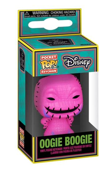 Funko Pop! Keychain: The Nightmare Before Christmas Blacklight 4pk (Jack/Oogie/Sally/Zero) - Plastic Vinyl