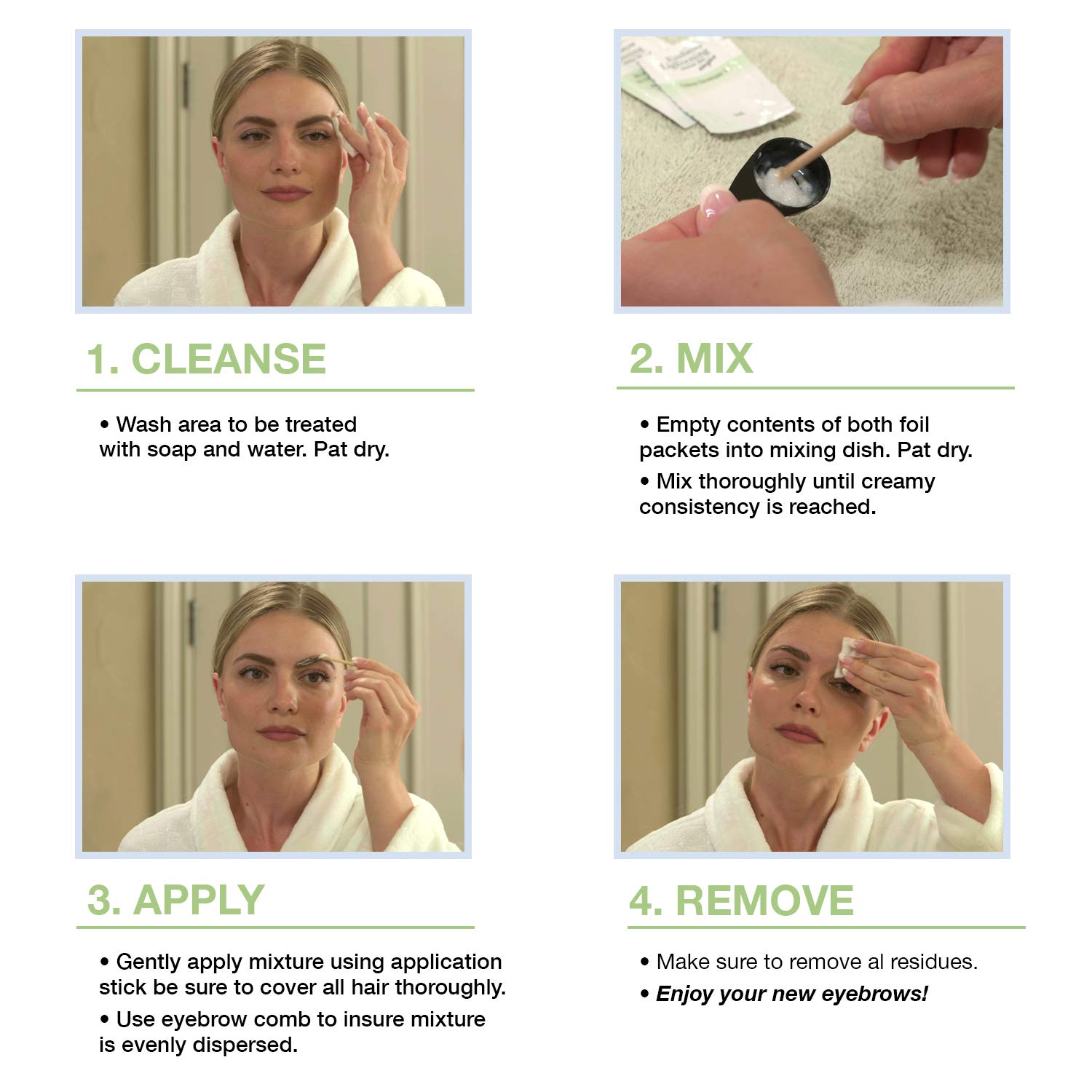 Godefroy Eyebrow Color Lightening Crème Single Use Application Kit