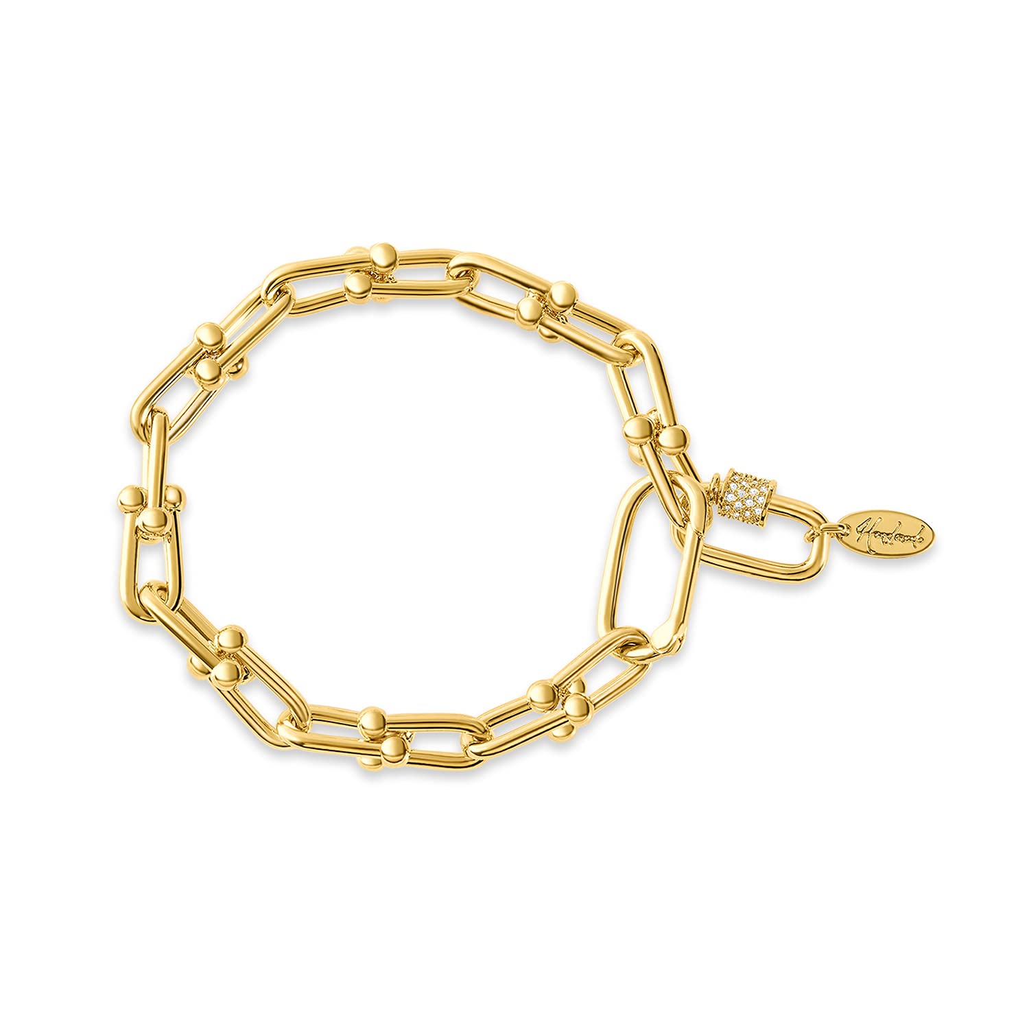 Emptizer Gold Bracelets for Women 18K Gold Plated Cubic Zirconia Bracelet Handmade Chain, 8β