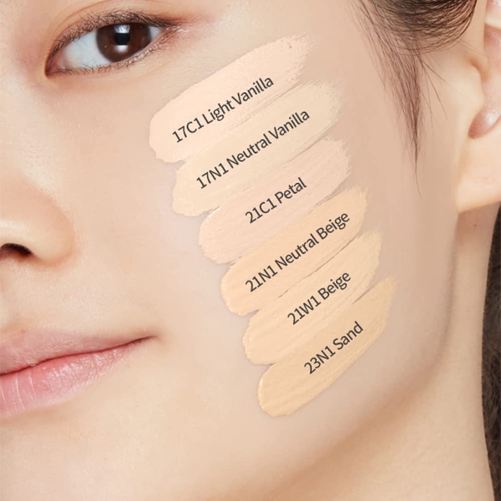 ETUDE Double Lasting Cushion Matte #21N1 Neutral Beige SPF50/PA++ | 24 Hours Long-lasting, Lightly Covers Your Face And Creates Clean, Soft Skin | Korean Makeup