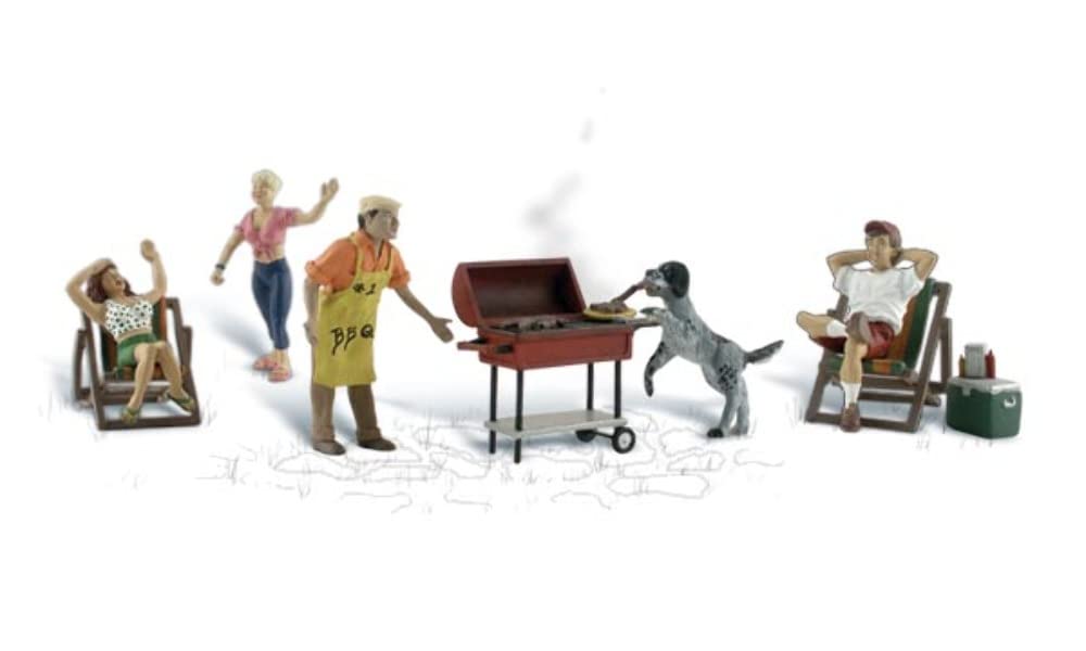 Woodland Track H0 - Figures at Barbecue
