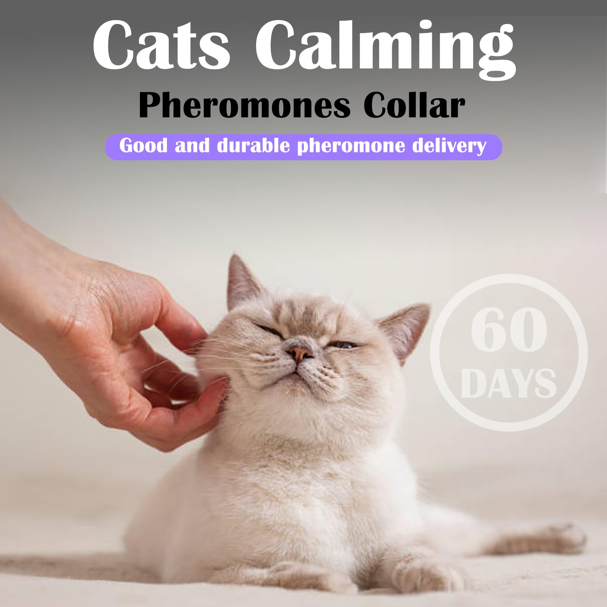 Minasuki 4 Pack Calming Collar for Cats - 60 Days Anxiety and Stress Relief, Relaxing Cat Collar, Adjustable Pheromones Collar for Cats,Natural Soothing for Continuous Calming