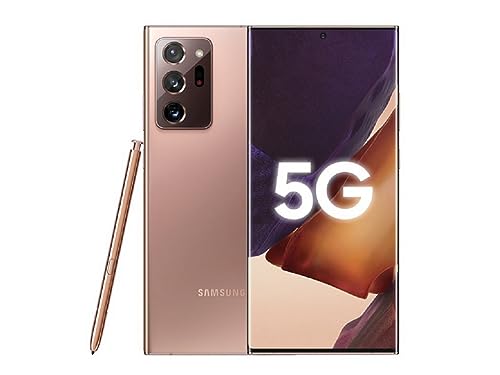 Unlocked Samsung Galaxy Note 20 Note20 Ultra 5G N986U1 6.9" 12GB RAM 128 Snapdragon NFC Original Android Cell Phone Mystic Black/US Version / N986U1 Simple Set