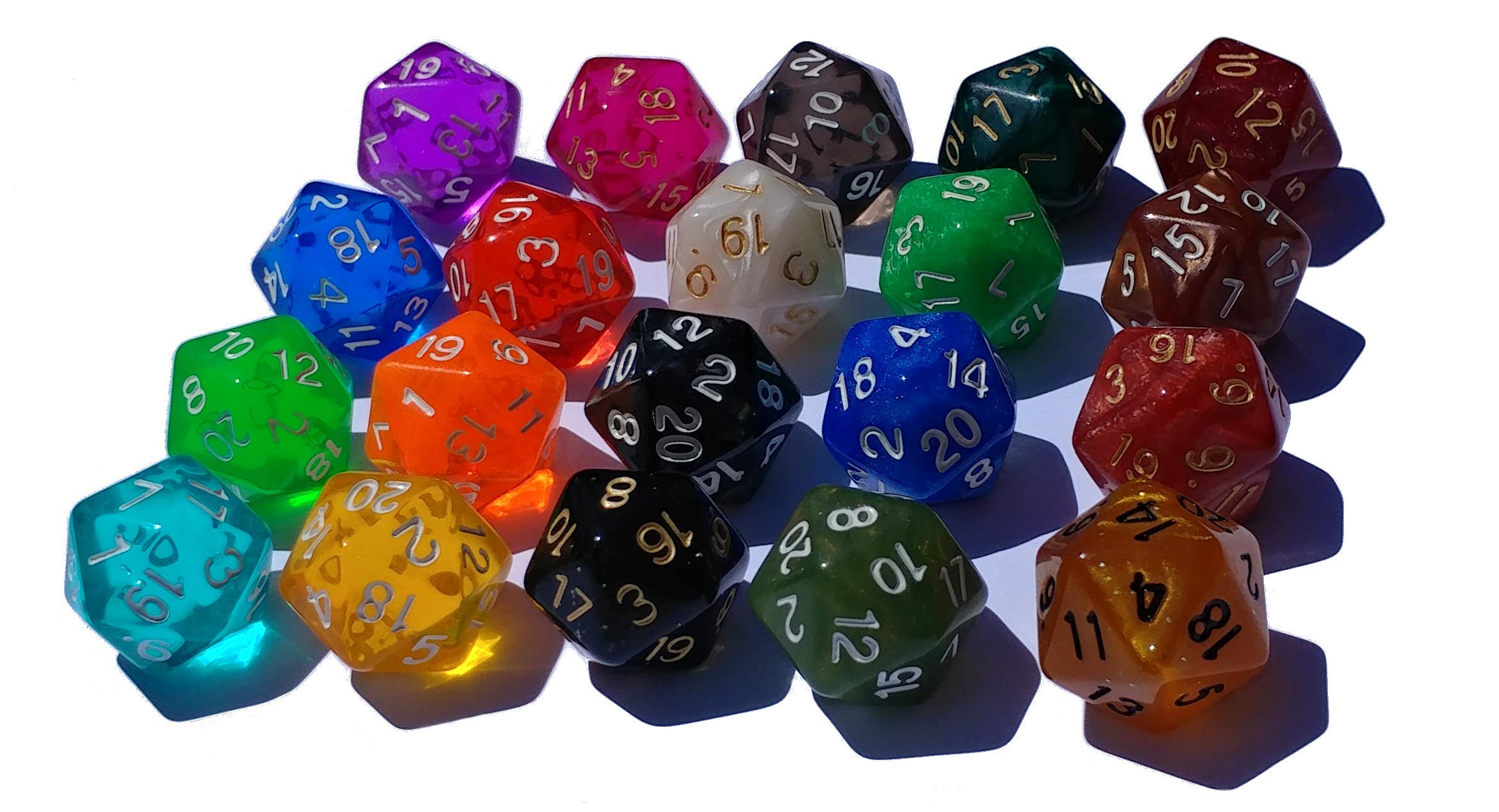 The 20/20 Dice Pack | Twenty 20-Sided Dice
