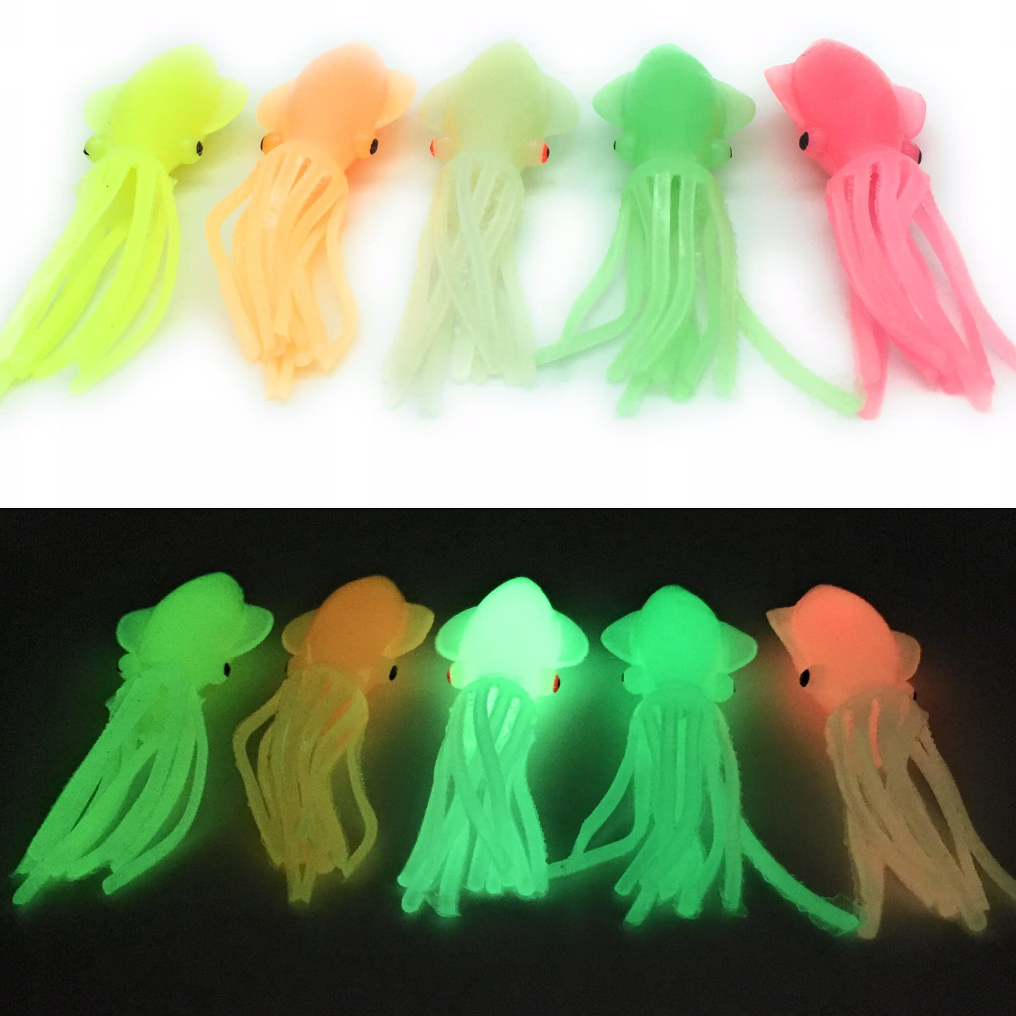 End Game Tackle Company Premium Deep Drop Rig, 4 Hook Deep Drop Fishing Rig with SolidSquidz, Excellent for Grouper, Golden Tilefish, Wreckfish, Bottom Fishing Rig (Solid Glow)