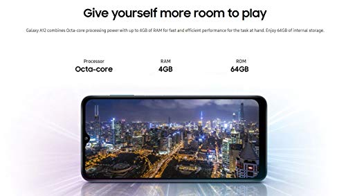Samsung Galaxy A12 (32GB, 3GB) 6.5" HD+, Quad Camera, 5000mAh Battery, Global 4G Volte (for T-Mobile Only) A125U (Black)