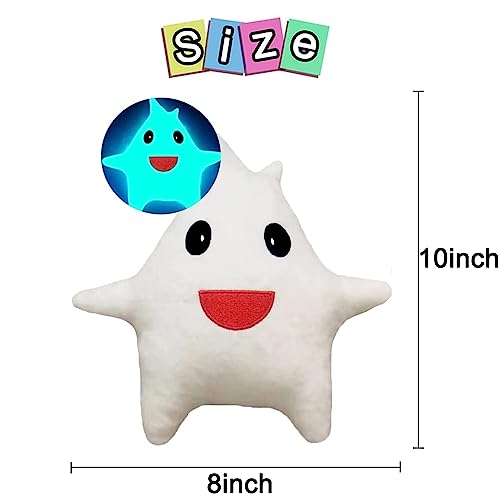 Wahahay Fluorescent Plush Toy, Glow in The Dark Plush,Happy Star Stuffed Doll,All Star Collection Star Man Stuffed Plush
