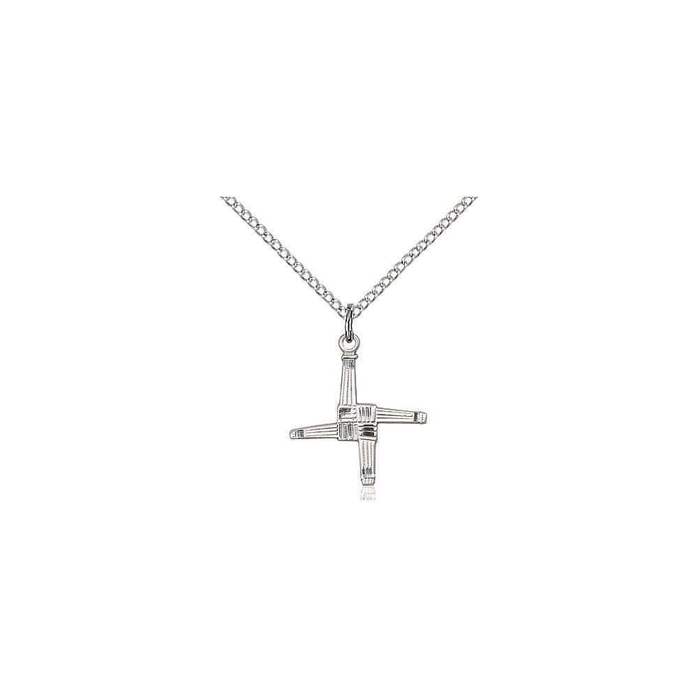 DiamondJewelryNY Sterling Silver St. Brigid Cross Pendant