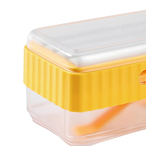 FOTABPYTI Soap Box, Soap Tray Decorative Storage Lathering for Bathroom (Yellow)
