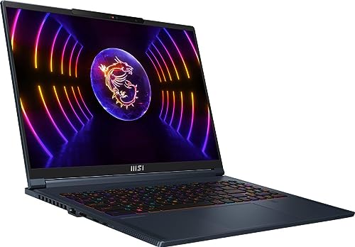 MSI 2023 Stealth 16" 144hz FHD+ Gaming Laptop,13th Gen Intel Core i7-13620H, NVIDIA GeForce RTX 4070, 64GB DDR5 RAM, 4TB SSD, Thunderbolt 4, Windows 11, Blue