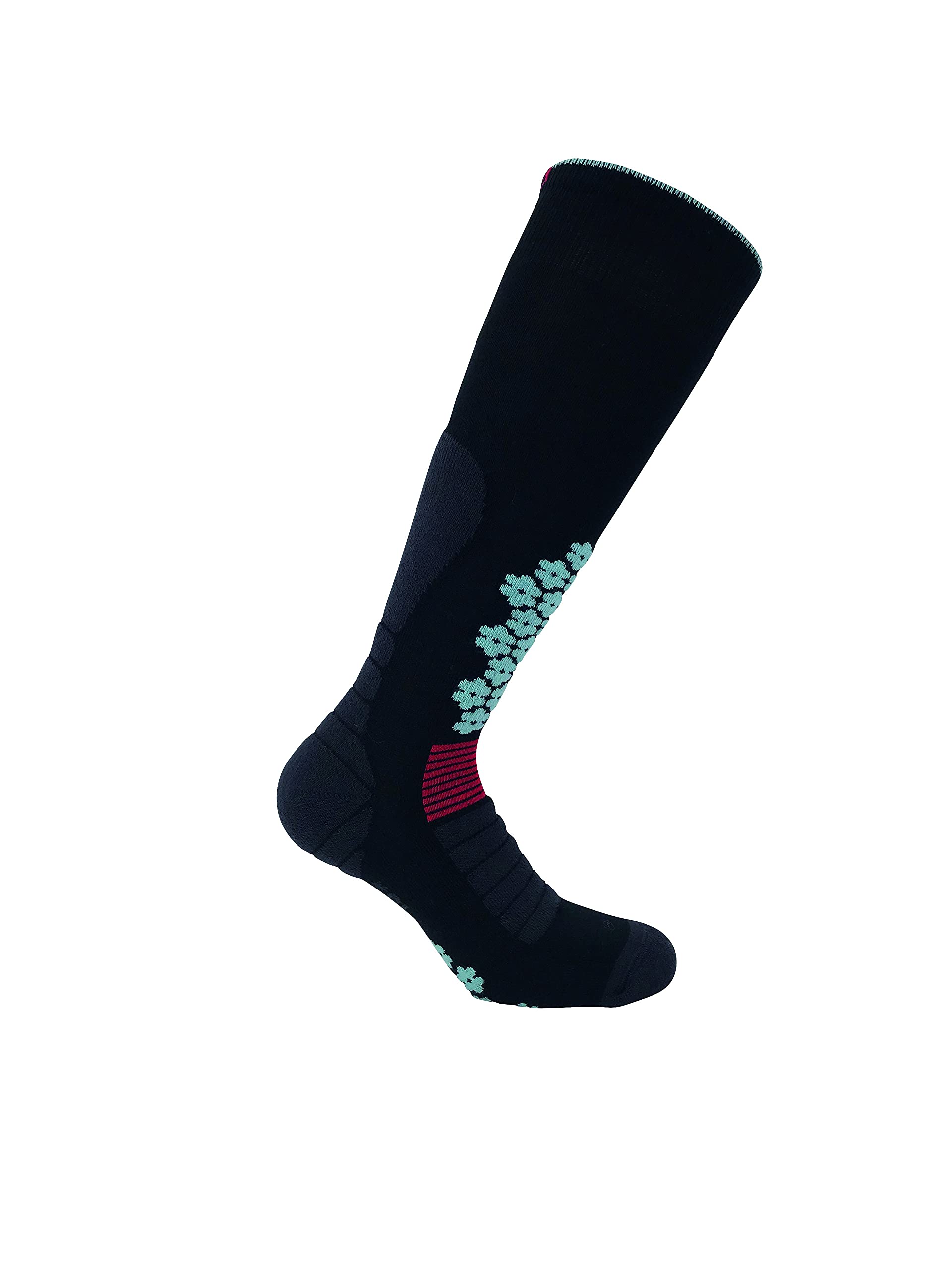 Eurosock Women's Standard Snowride Snow Board Socks, Deep Black, MD Shoe 8-10