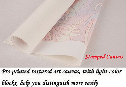 Wowdecor Paint by Numbers Kits for Adults Kids, DIY Number Painting - Starry Night by Van Gogh Beautiful Sky 40 x 50 cm Stamped Canvas (No Frame)