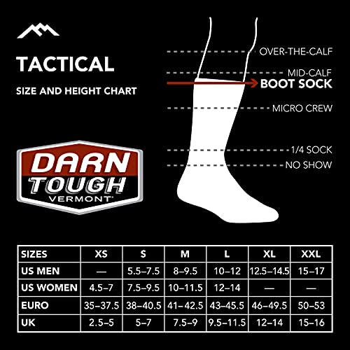 DARN TOUGH Tactical Midweight Boot Sock (Style #T4021) - Desert Tan, X-Large