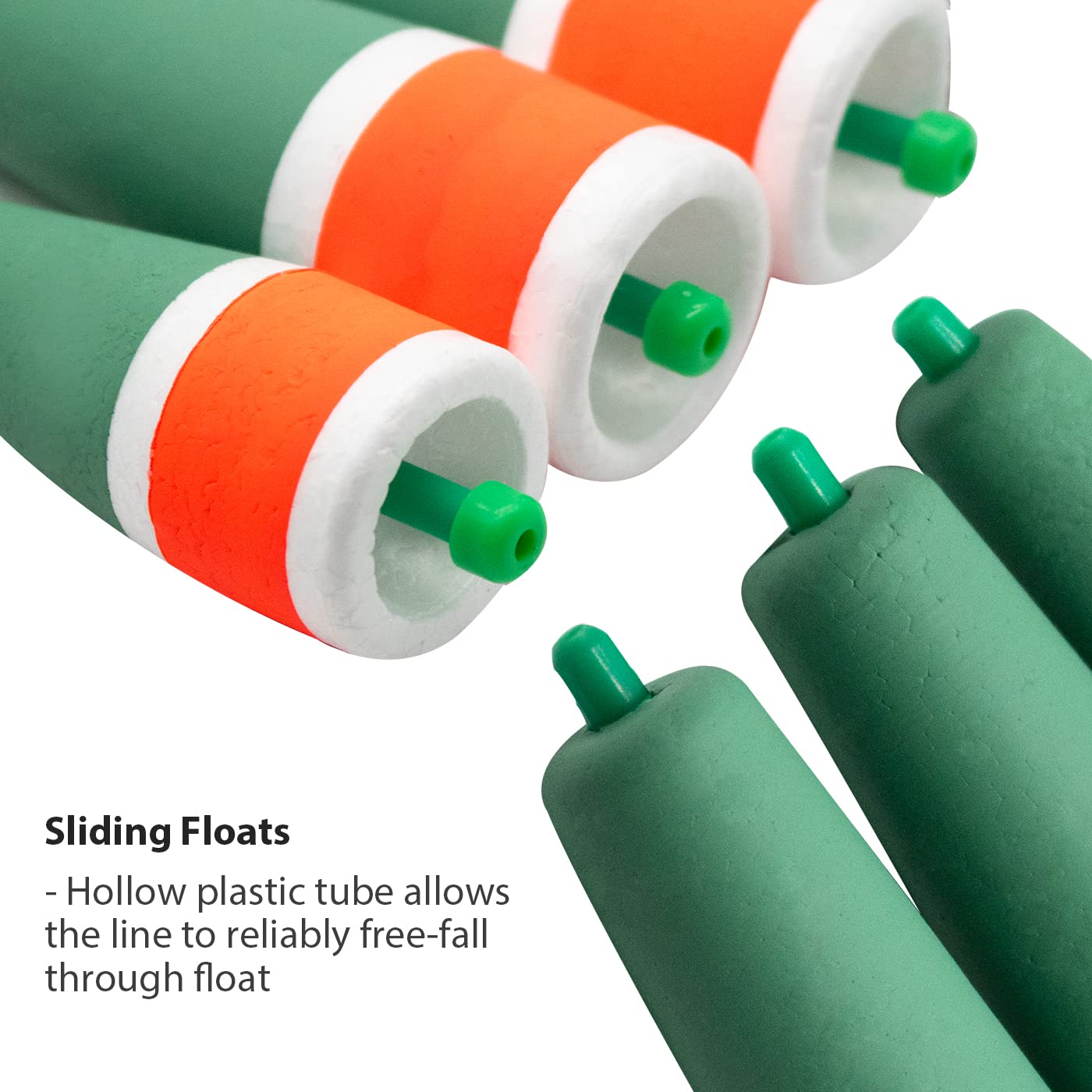 Fishing Floats Rig Set Fish Sliders Kit 3" 4" 5" Slip Popping Cork Bobbers Fishing Gear Tackle