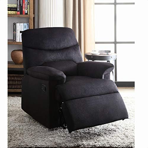 Demagu Manual Recliner, Adult Assembly Required: Yes, Reclining Type: Manual (Black Microfiber/Microsuede)