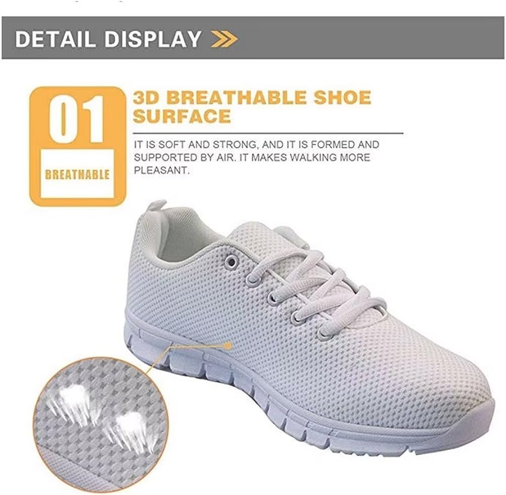 FKELYI Womens Athletic Sneakers Maple Leaf Autumn Fall Design Outdoor Sports Road Running Jogging Shoes Trainers 39