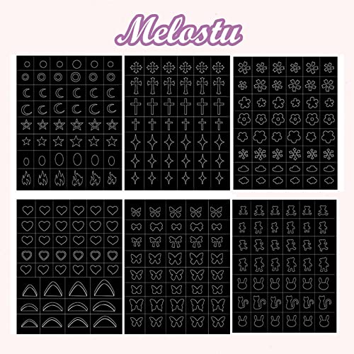 Melostu Nail Art Stickers, You can Freely Change The Pattern on Your Nails.…