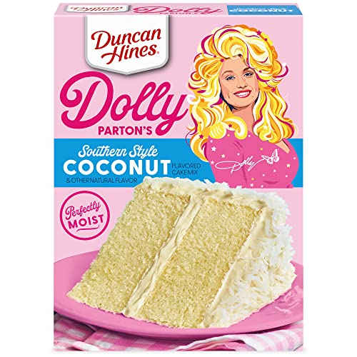 Duncan Hines Dolly Parton's Favorite Southern-Style Coconut Flavored Cake Mix 15.25 Ounce
