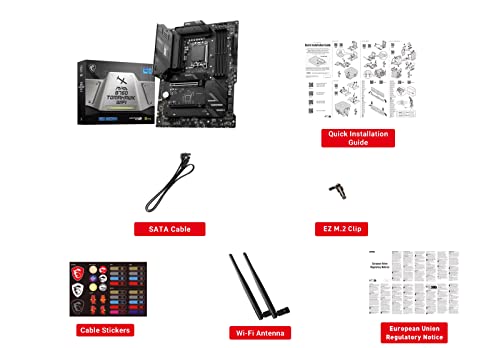 MSI MAG B760 Tomahawk WiFi Gaming Motherboard (Supports 12th/13th Gen Intel Processors, LGA 1700, DDR5, PCIe 5.0, M.2, 2.5Gbps LAN, USB 3.2 Gen2, Wi-Fi 6E, ATX)