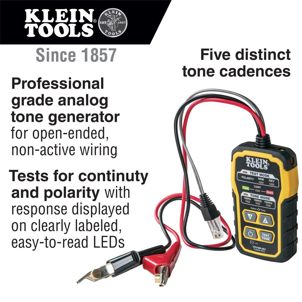 Klein Tools ET450 Advanced Circuit Breaker Finder and Wire Tracer Kit & VDV500-820 Cable Tracer with Probe Tone Pro Kit for Telephone, Internet, Video, Data and Communications Cables