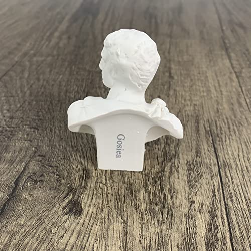 Gosiea Plastic sculptures,Greek Bust Statue and Sculptures Set Greek Bust Statue Decor Roman Plastic Mini Greek Mythology Figurine Greek God Statue Bust Small for Decor/ Gifts.