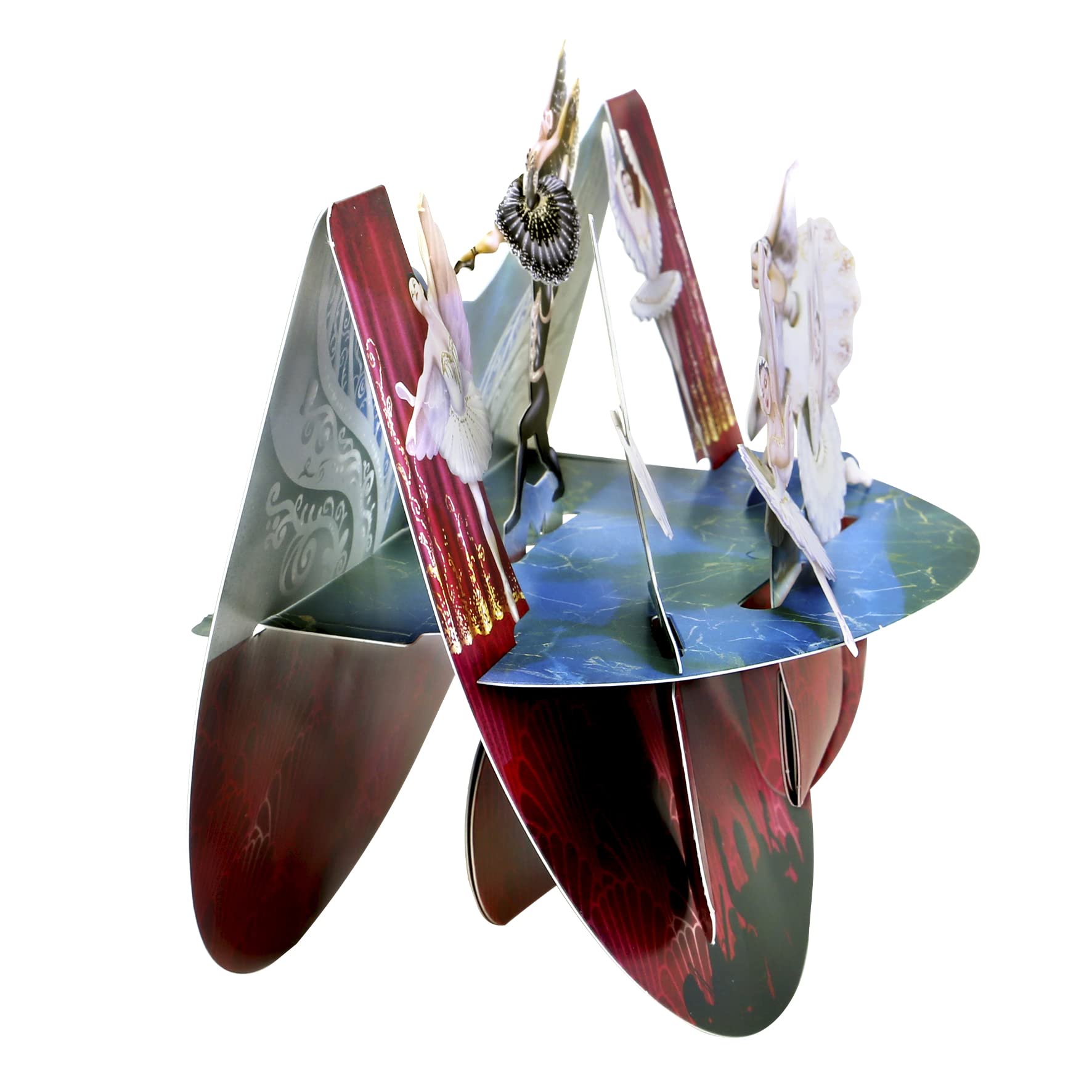 SANTORO PopnRock, 3D Pop Up Greeting Card - Swan Lake Ballet - for Her, for Mum, Birthday, Mothers Day