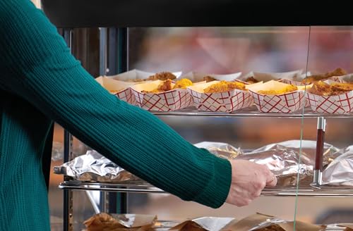 Kratos 30Y-017 48" Hot Food 3 Shelf Display Case and Merchandiser with Sliding Doors - 120V, 1200W