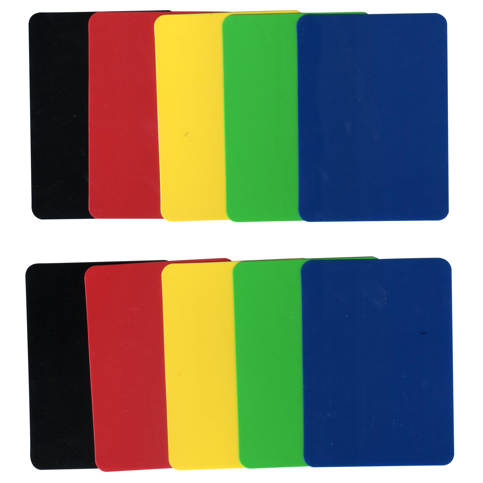 Yuanhe 10Pack Poker Cut Cards - Poker Size Casino Cutting Card in Muti Colors for Poker Texas Hold'em Blackjack Home Games