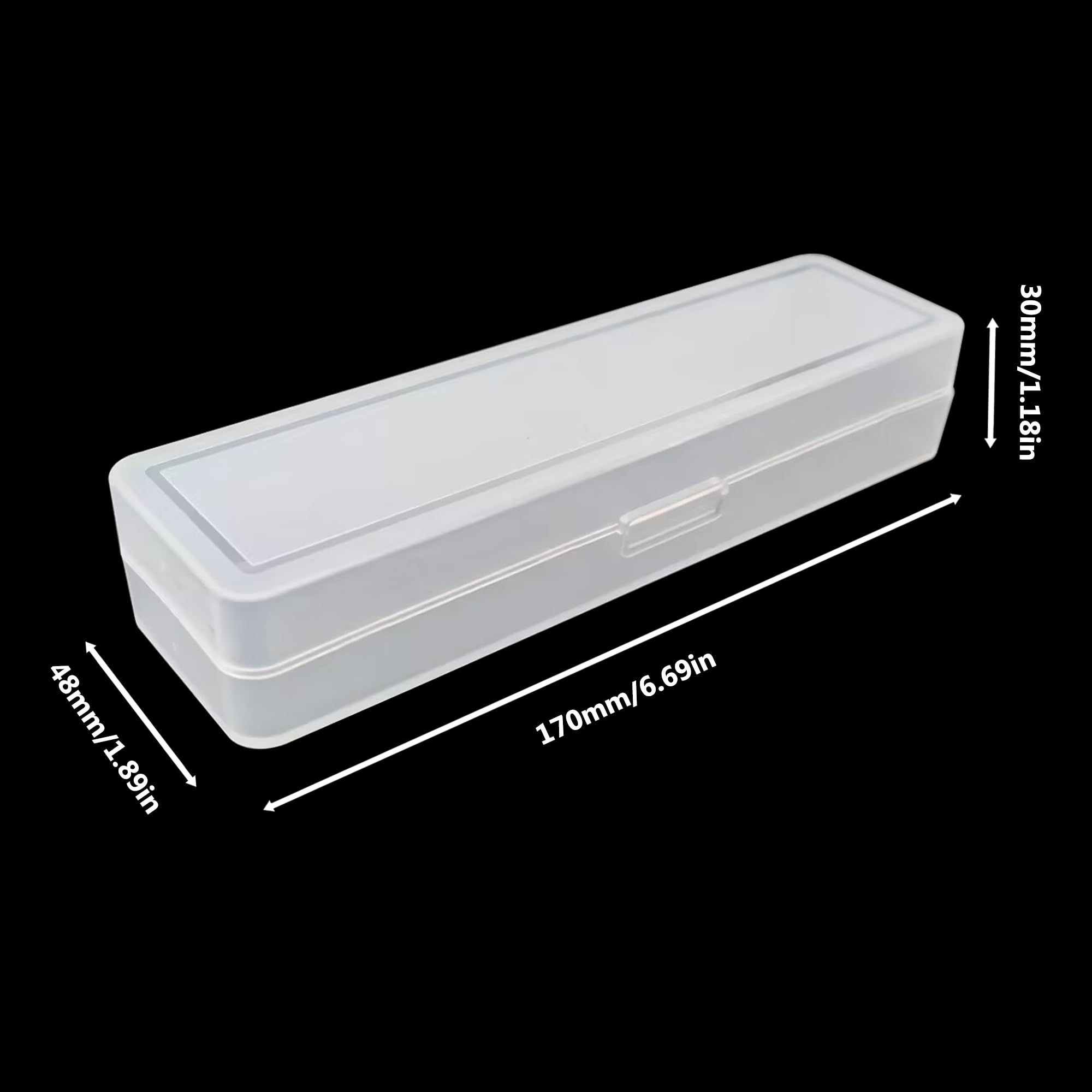 XYSRZ 4Pcs Small Plastic Containers Box with Lids, Rectangular Storage Organizer for Craft & Sewing Supplies, Nail Decals, Jewelry