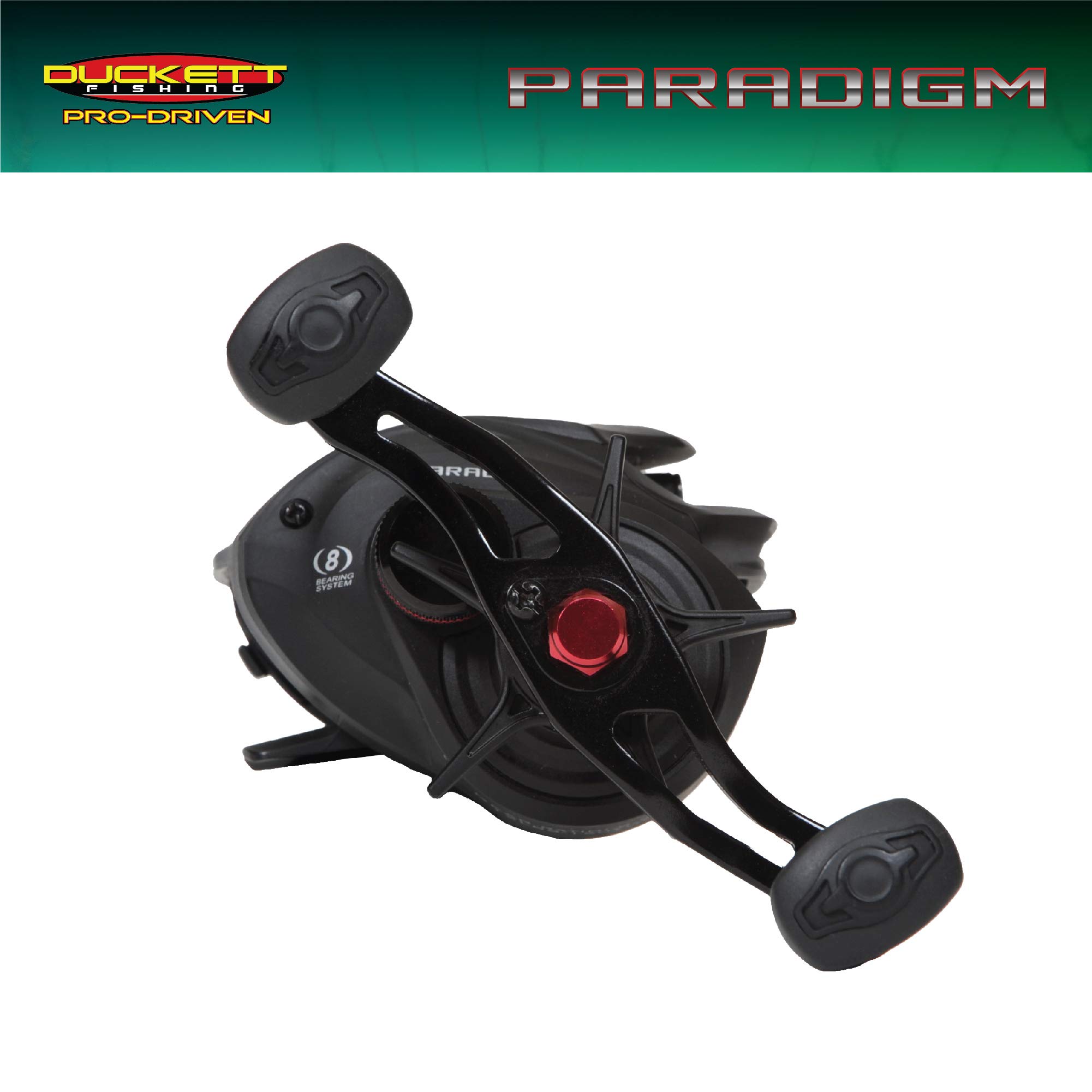 DUCKETT FISHING Paradigm CRI 200 Series Right Hand 6.8:1 8bb Baitcaster High Tech Aluminum Fishing Casting Reels