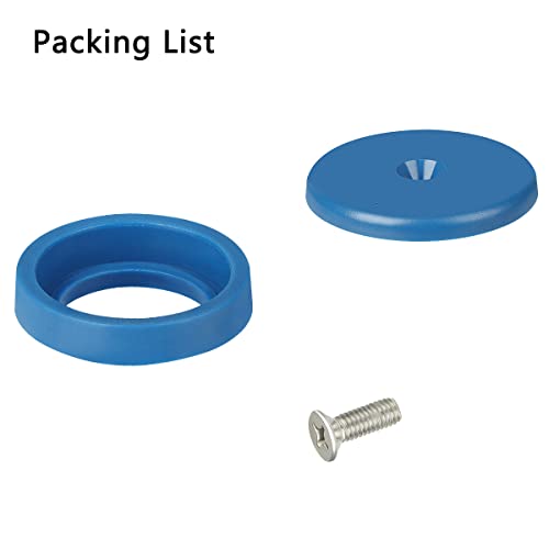 KWODE Pre Rinse Spray Valve Repair Kit for All Commercial Sink Sprayer, Spray Face Bumper and Screw Repair Part Blue