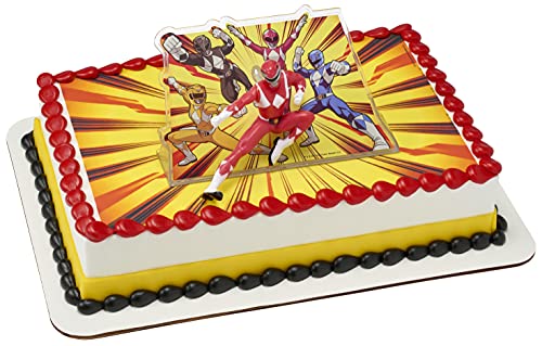 Decopac Power Rangers It's Morphin Time DecoSet Cake Decoration Topper, 3"