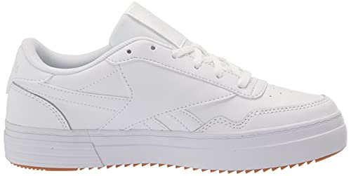 Reebok women's Club Memt Sneaker, White/True Grey/Rubber Gum, 8 US