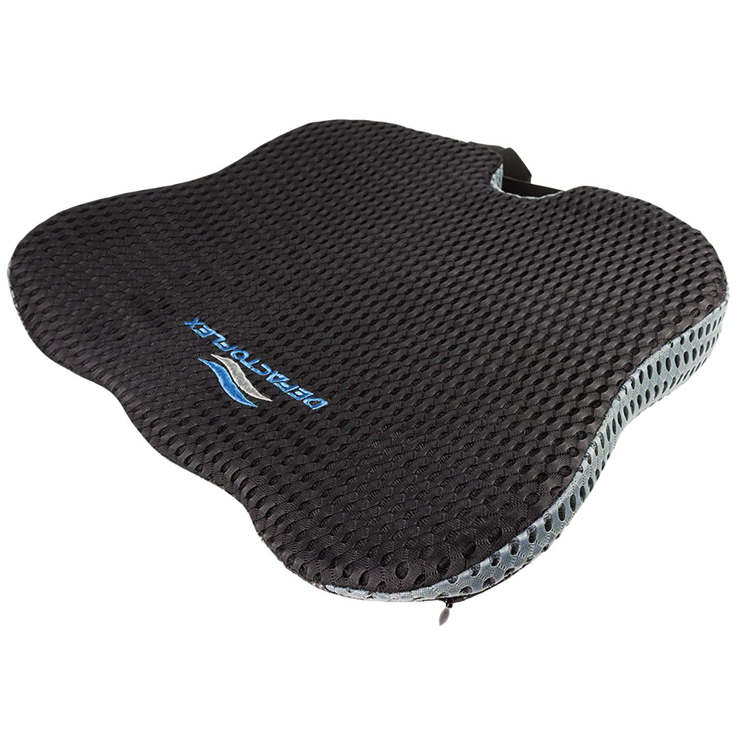 DEFACTOFLEX Wedge Seat Cushion for Car and Truck Seat Cushion - High Density Memory Foam - Coccyx and Sciatica Pillow - Slimmer Design