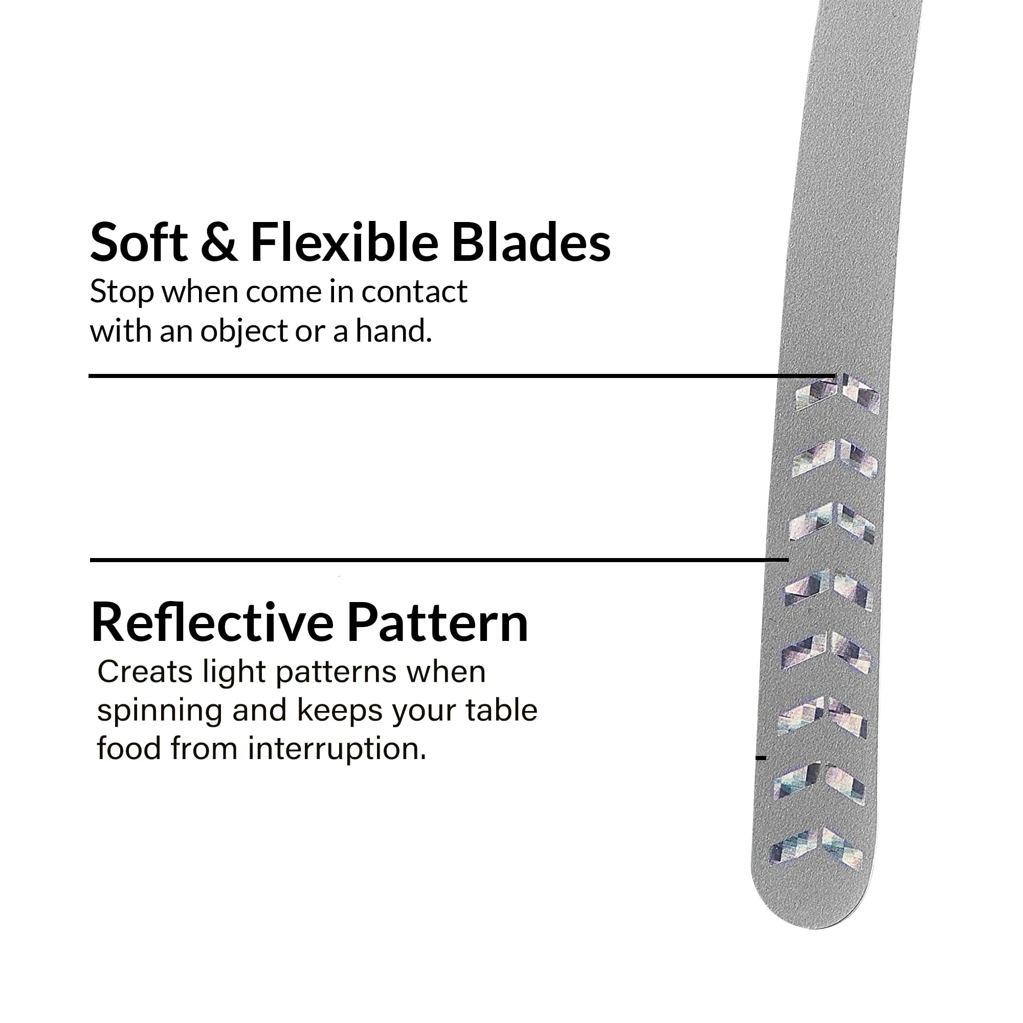 HUT-Fly Fan for Table,Portable Fan for Outdoor Indoor,Restaurant Patio Fly Fan,Battery USB Fan,Silver(4 pack)