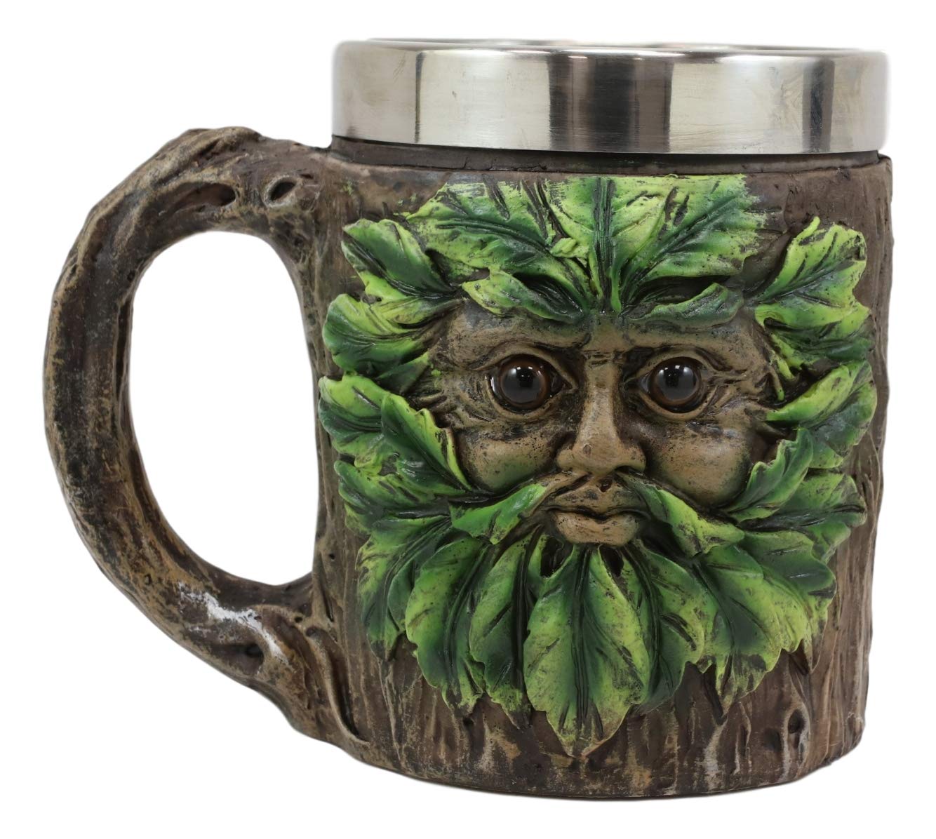 Ebros Gift Whimsical Magic Forest Spirit Chibi Greenman Drink Mug With Tree Bark Design Texture Beer Stein Tankard Coffee Cup 16oz Fantasy Willow Of The Wisteria Woods