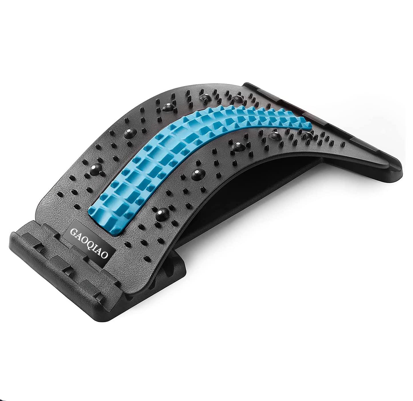 GAOQIAO Back Stretcher, Lumbar Back Cracker Board Pain Relief Device, Multi-Level Lumbar Back Massager, Pain Relief for Herniated Disc, Sciatica, Scoliosis, Lower and Upper Lumbar Support Stretcher