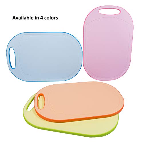 Kylermade (5 Layers) Multi-Layer Non-Slip Cutting Board, Innovative 5 layered construction, 5 Kitchen Chopping Boards for Price of 1, BPA Free, Non Porous, Dishwasher Safe, Juice Grooves (Blue)