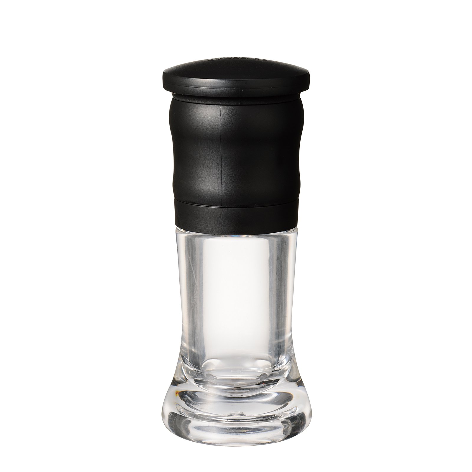 Kyocera CM-10N-BK Mill, 1.4 fl oz (40 ml), Ceramic, Spice, Crystal Salt, Adjustable Coarseness, Disassembly Cleaning, Black