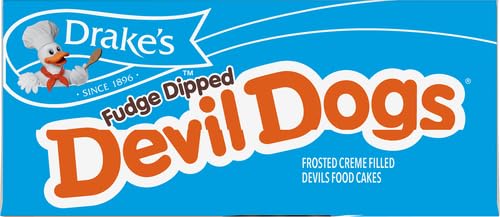 Drake's Fudge Dipped Devil Dogs 32 Individually Wrapped Devils Food Cakes, 73.28 Oz