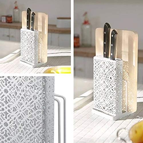 HOUKAI Knife Rack Cutting Board Rack Cutting Board Rack Storage Rack Multi-function Kitchen Knife Holder Kitchenware Pot Cover Kitchen Rack