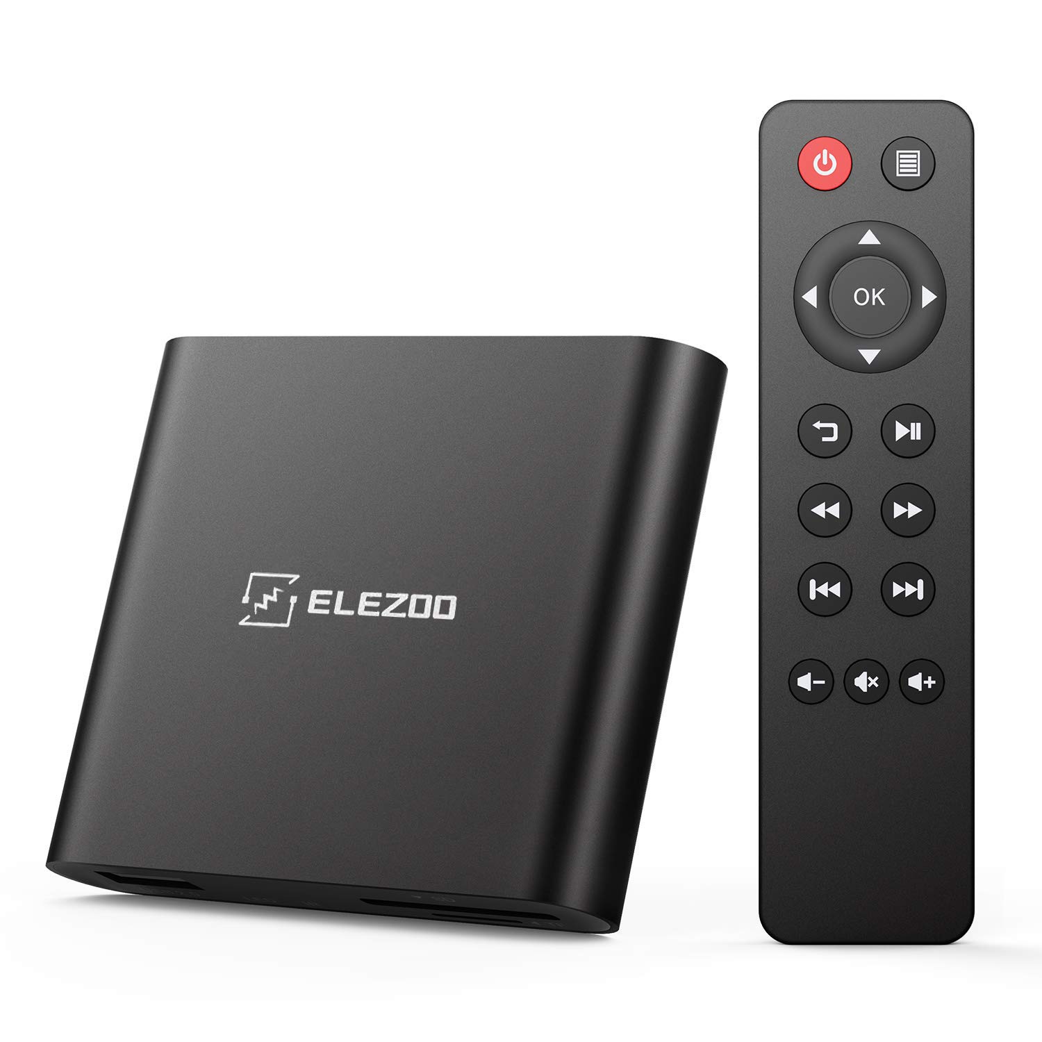 ELEZOO 4k/1080P/HDR/10BIT/H.265 media player for HDD disk , USB drivers, TF/SD cards