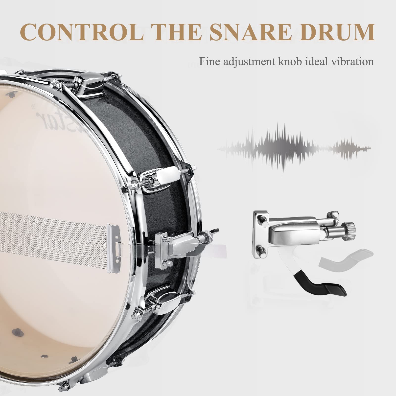 Eastar Drum Set for Adults- 18-inch Full-Size Drum Kit for Drummers, 4 Drum 2 Cymbal Drum Complete Drum Kit for Intermediate Practice & Play, Black (EDS-540BK)