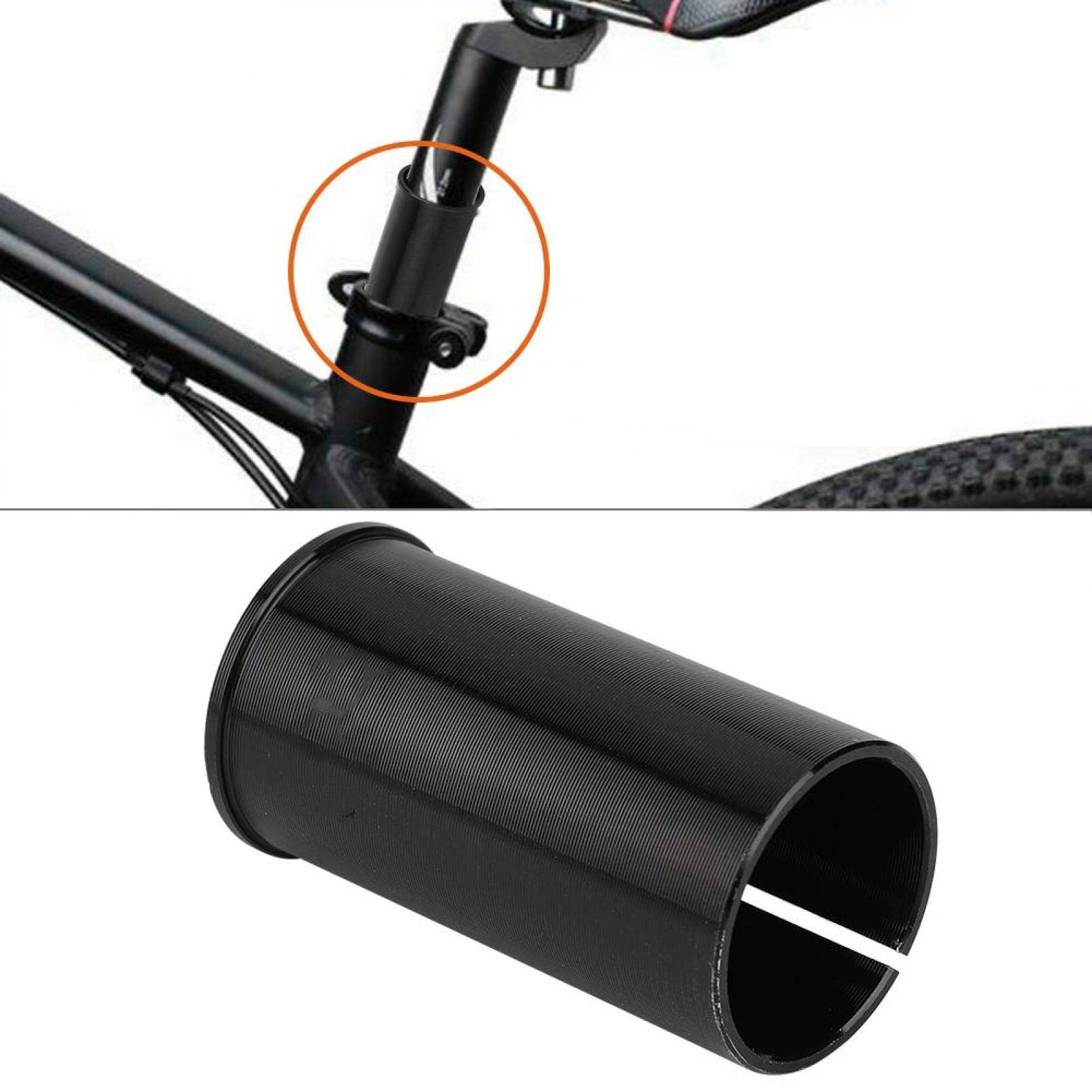 DAUERHAFT Easy to Remove Bike Seat Post Tube Adapter with Seat Post Tube Adapter Light Weight and Durable,for Bike,Mountain Bike,Road Bike(#4)