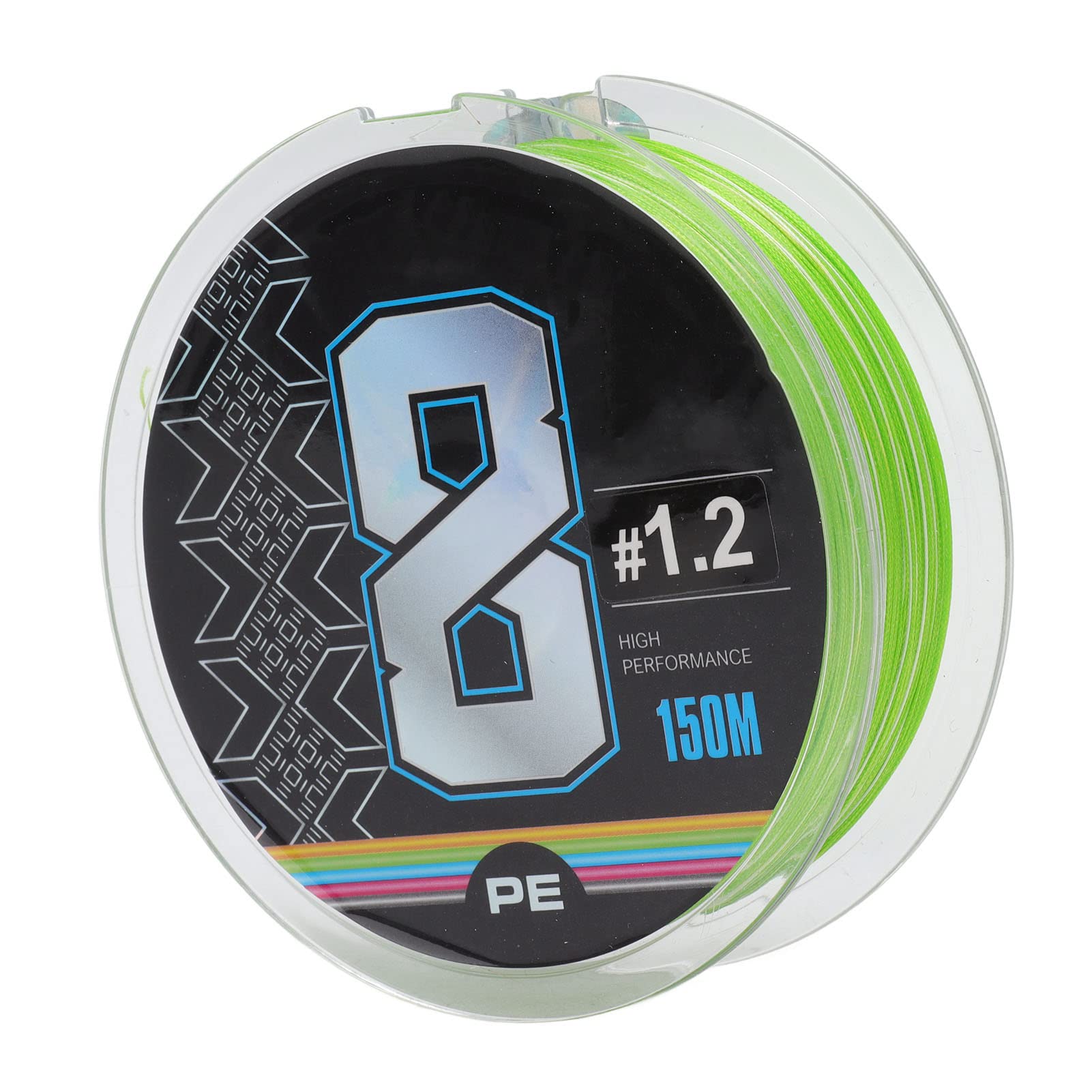 Fishing Wire, 8 PE 150m Fishing Line Fade Resistant for River Fishing (1.2#)