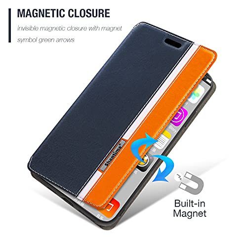 Shantime for Infinix Zero X Case, Fashion Multicolor Magnetic Closure Leather Flip Case Cover with Card Holder for Infinix Zero X Pro (6.67β)