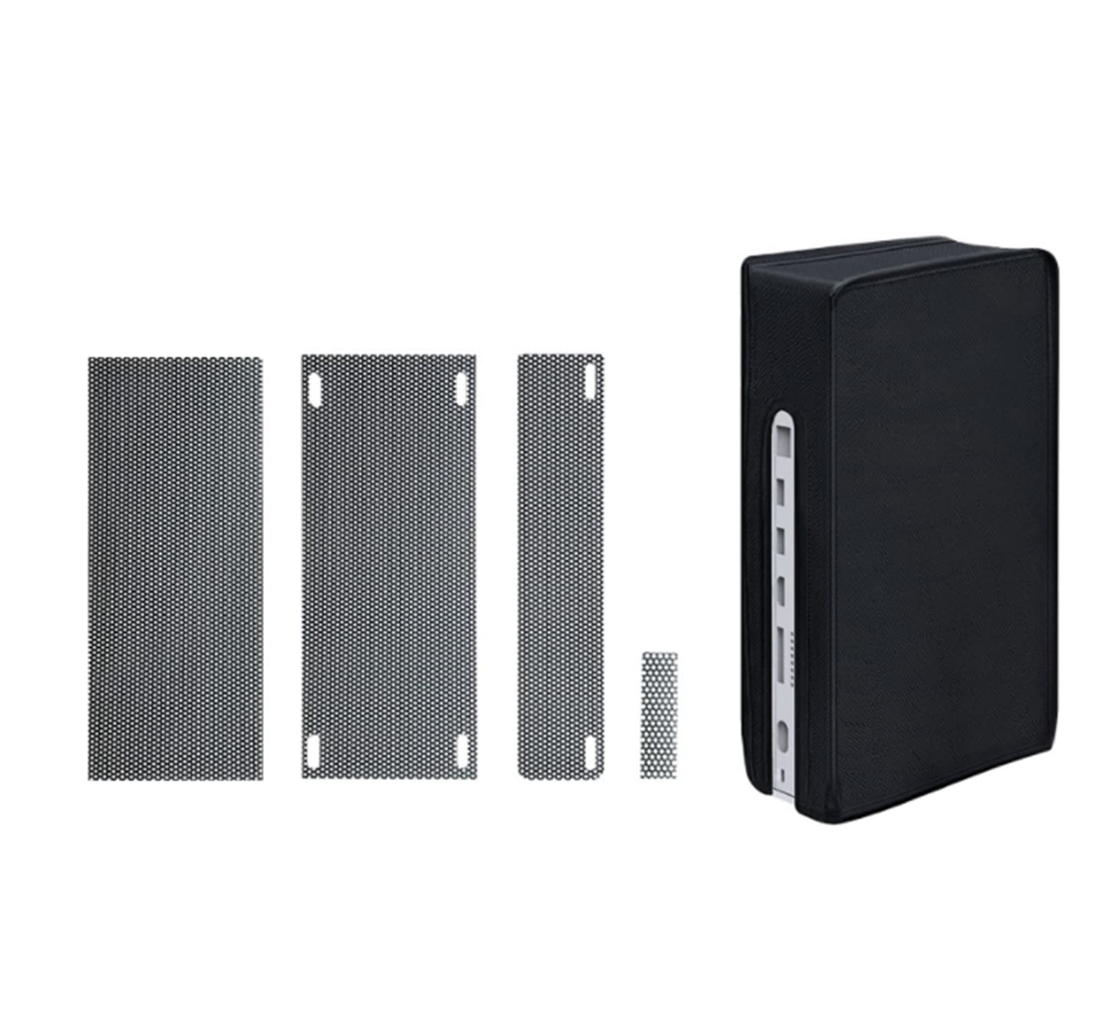 Dust Cover for Xbox Series S Console Dust Cover with 4 PVC Meshs Set Protective Case Cover Waterproof Accessories for Xbox Series S Game Console