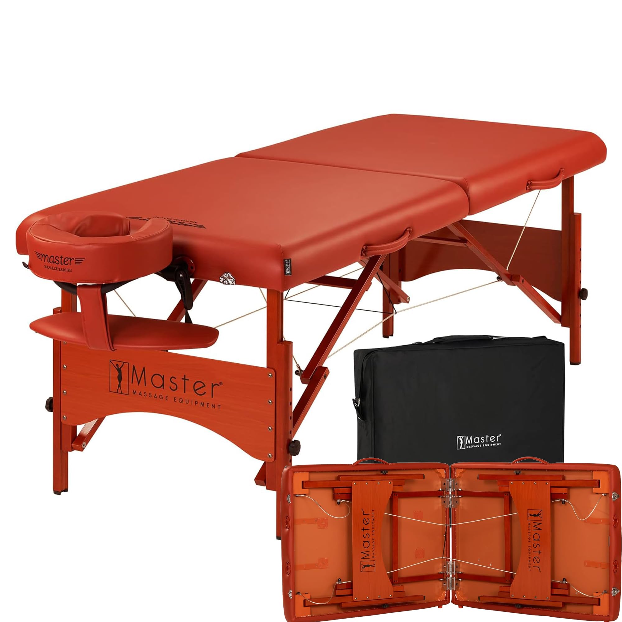 Master Massage Fairlane Sport Size Portable Massage Table, 25 Inch- Lightweight and Supportive- Bonus Accessories Included- Tattoo Bed, Lash Table (25 inch with Ambient Light)